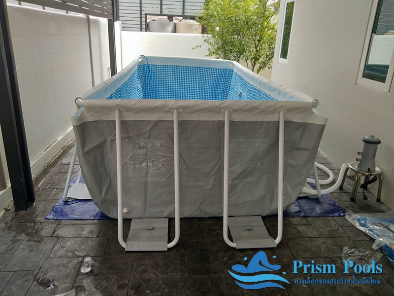 สระว่ายน้ำ INTEX Prism Pools มีสระน้ำทุกขนาด 16 ฟุต 18 ฟุต 24 ฟุต 32 ฟุต