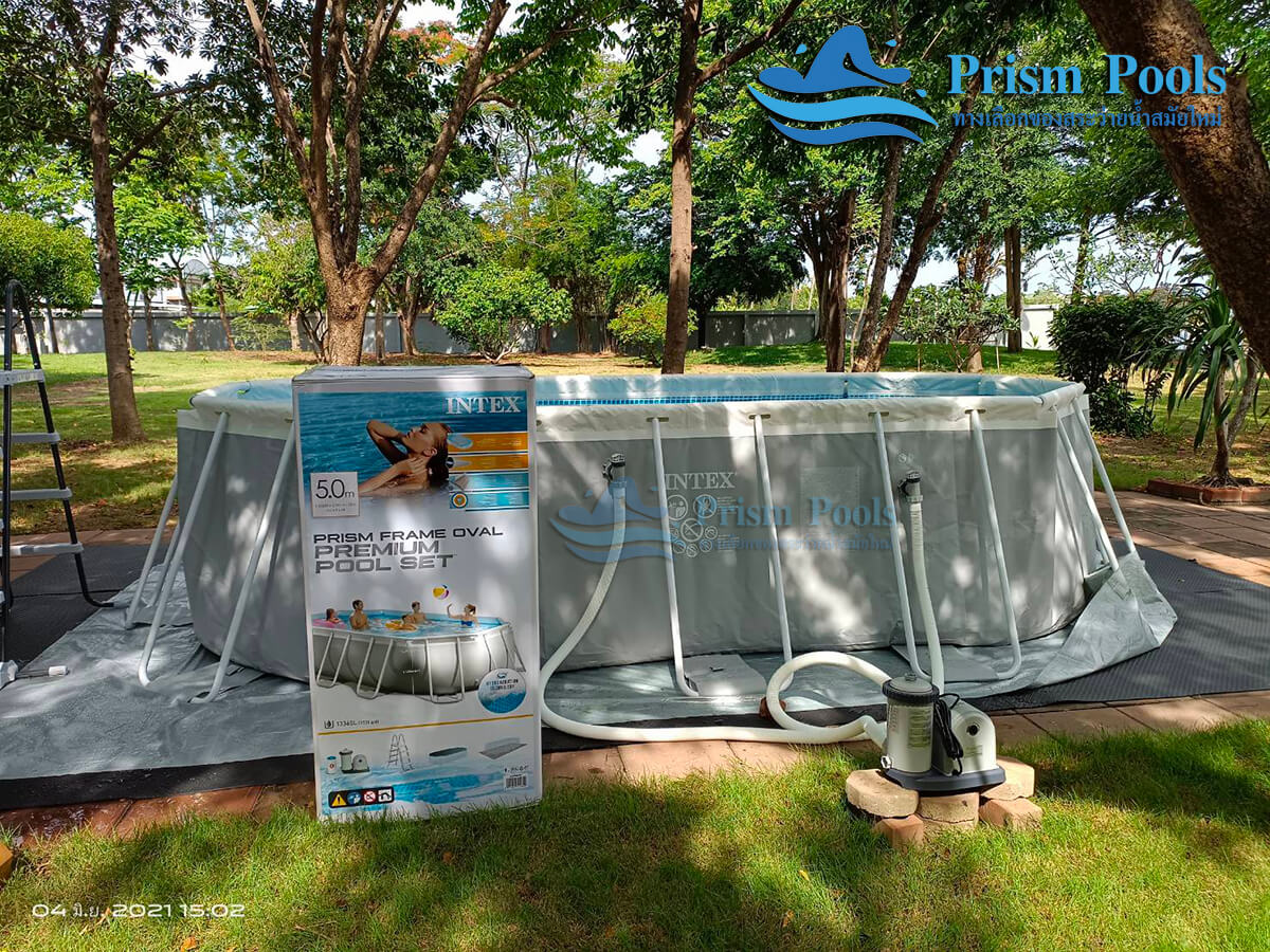 Review การติดตั้งสระ รุ่น Prism Oval | PRISM POOLS